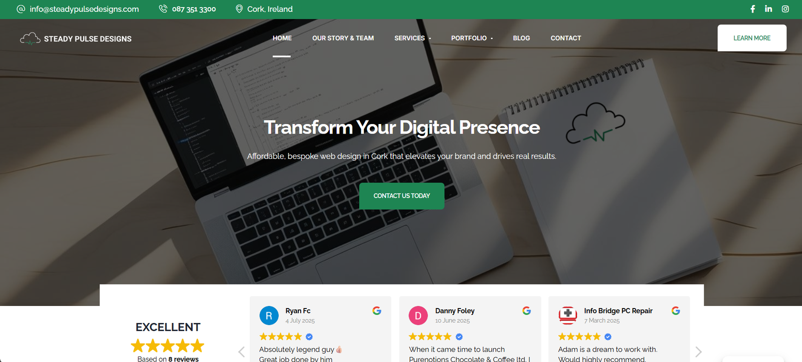 Web Design Services in Cork | Steady Pulse Designs
